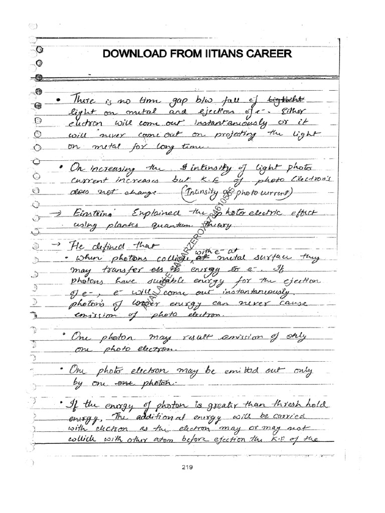 3 JH Sir Notes Atomic Structure Complete + Chemical Equilibrium | PDF