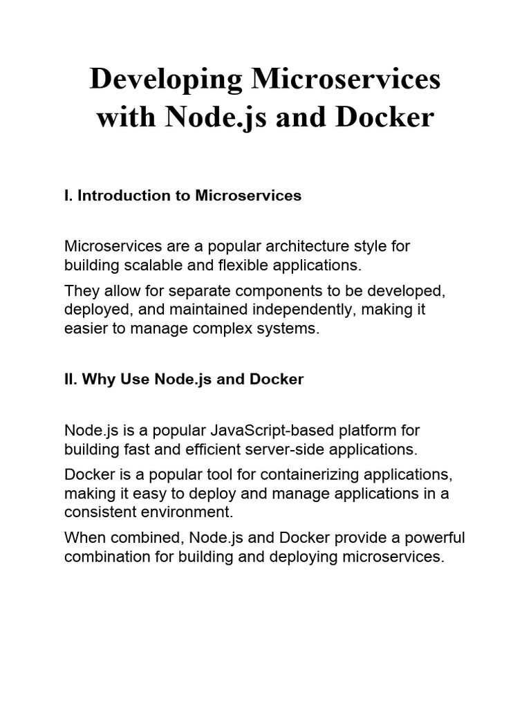 Developing Microservices With Node | PDF | Software Architecture | Computing