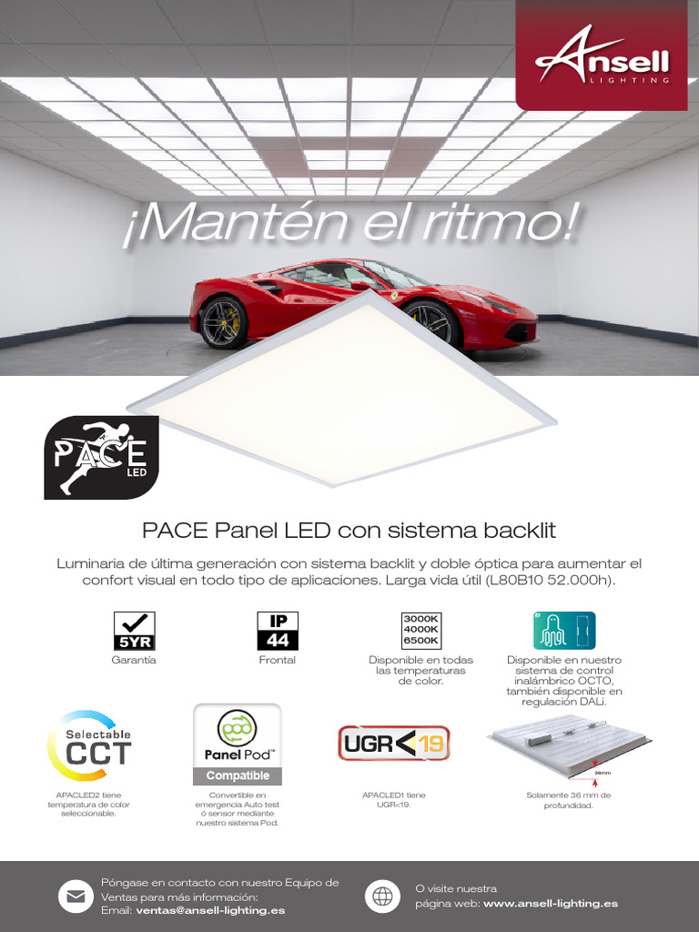 PANEL LED pace-impact-flyer---spanish-2-1- | PDF | Bienes manufacturados