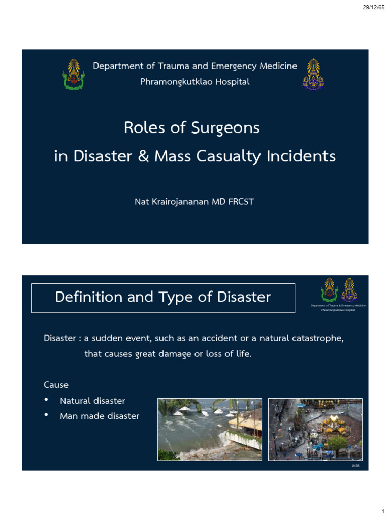 5.1.1.12 Mass Casualty and Disaster | Download Free PDF | Emergency Department | Emergency ...