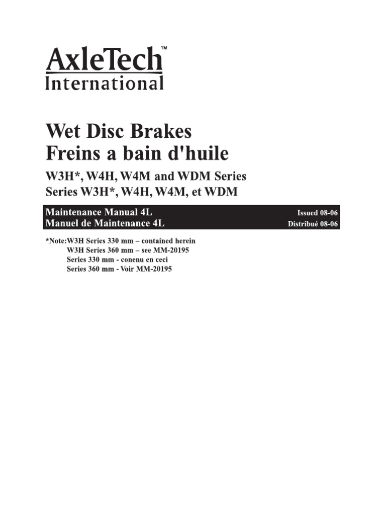 Axle Tech Frenos Humedos | PDF