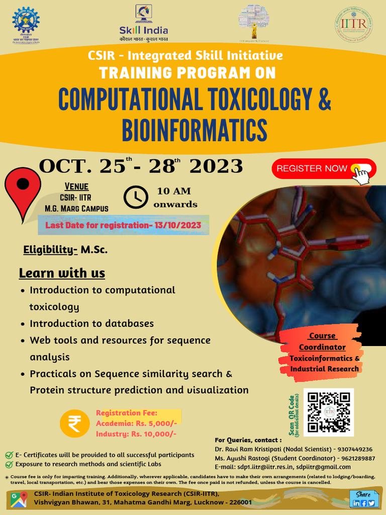 Computational Toxicology Flyer | PDF | Computing | Biology