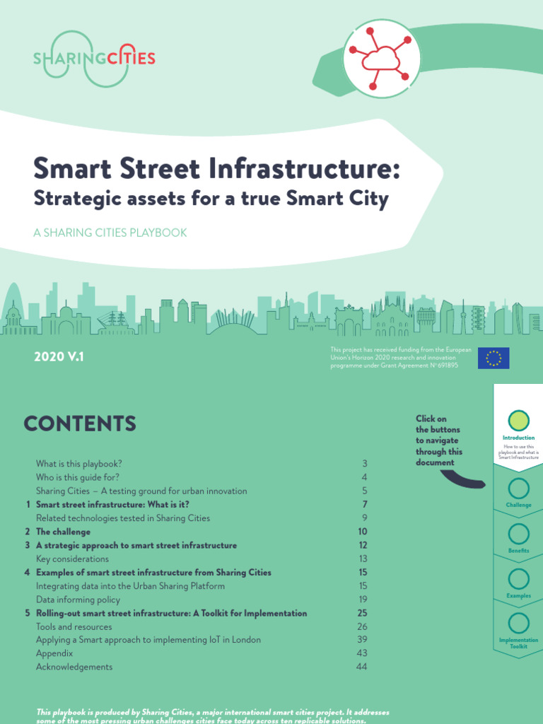 SharingCities SmartInfrastructurePlaybook 2020 | PDF | Infrastructure ...