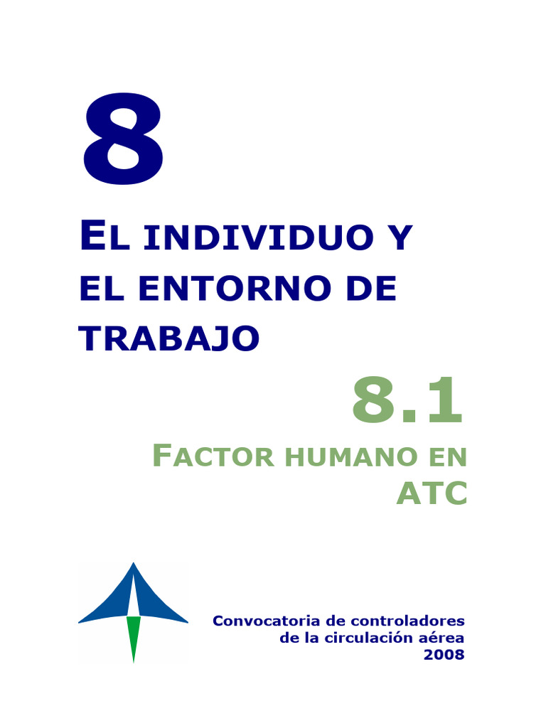2008 8.1.factor Humano en ATC | PDF | Control de tráfico aéreo ...