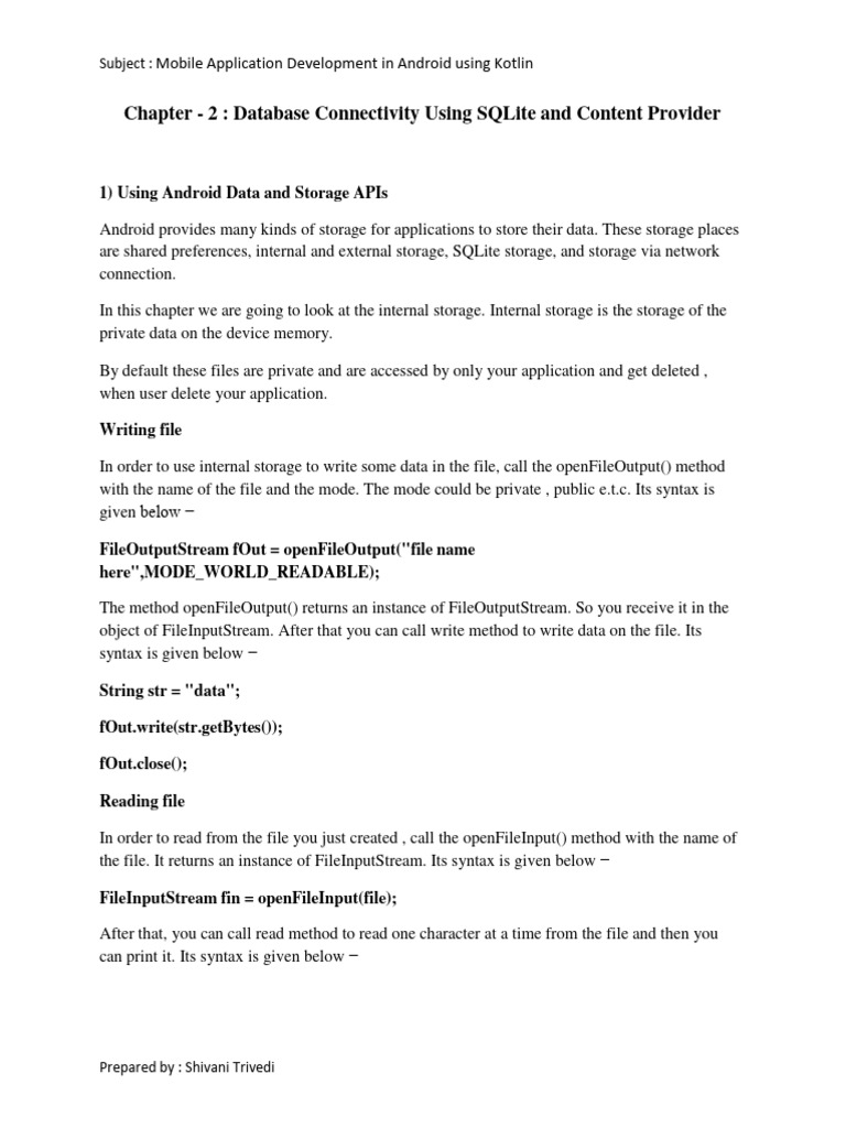 CH 4 | PDF | Computer File | Android (Operating System)