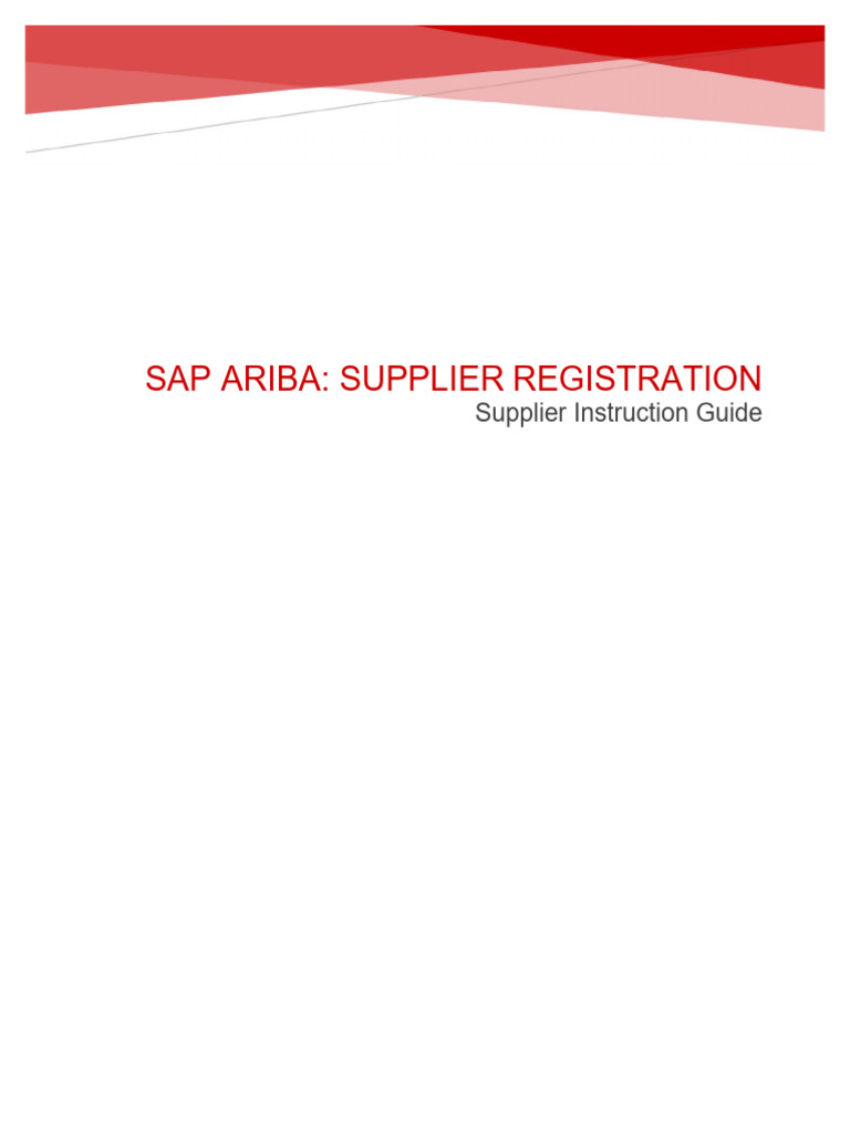 Halliburton Supplier Lifecycle Performance Supplier Registration Guide | PDF | Login | Latin America