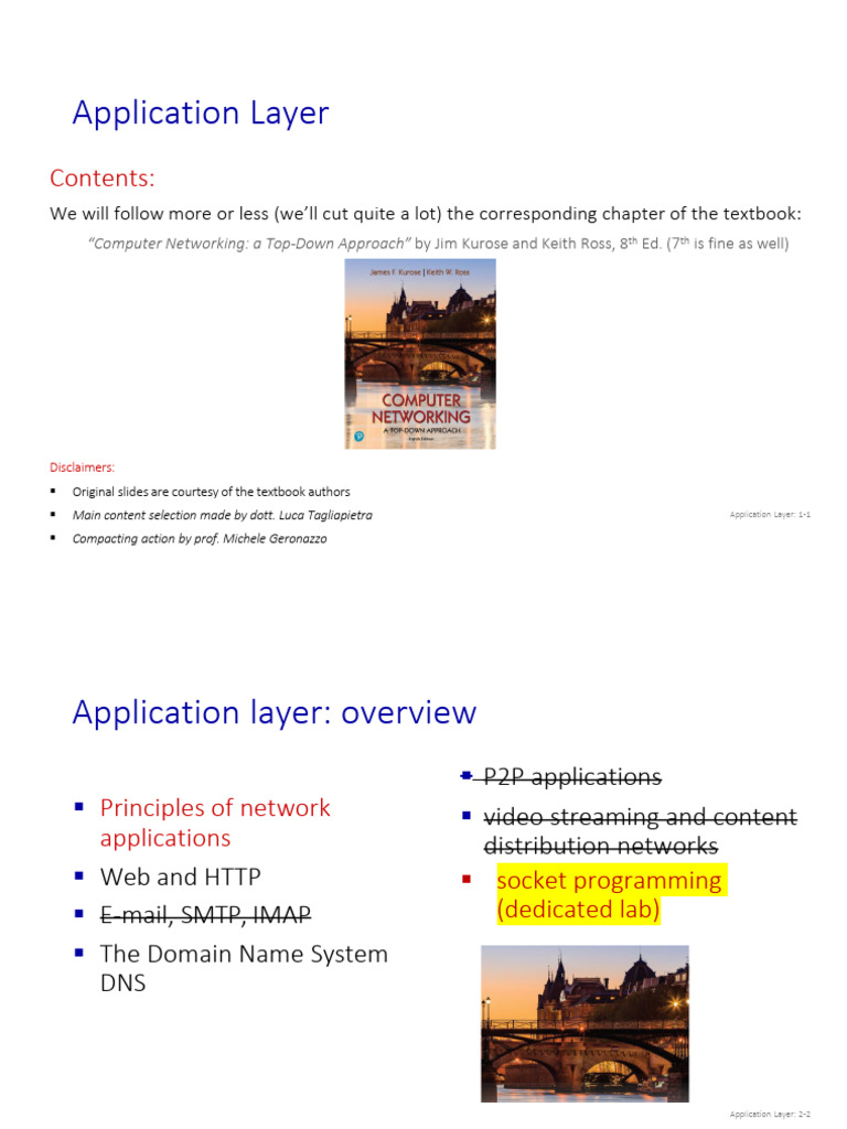 CRI Reti 04 Application Layer | PDF | Domain Name System | Http Cookie