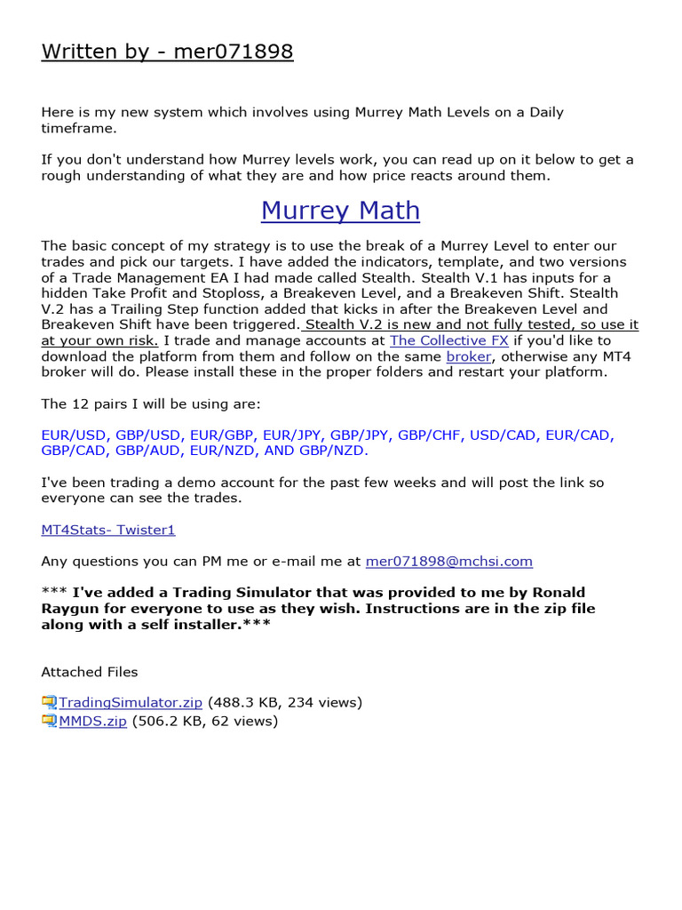 Murrey Math Mers Method | PDF