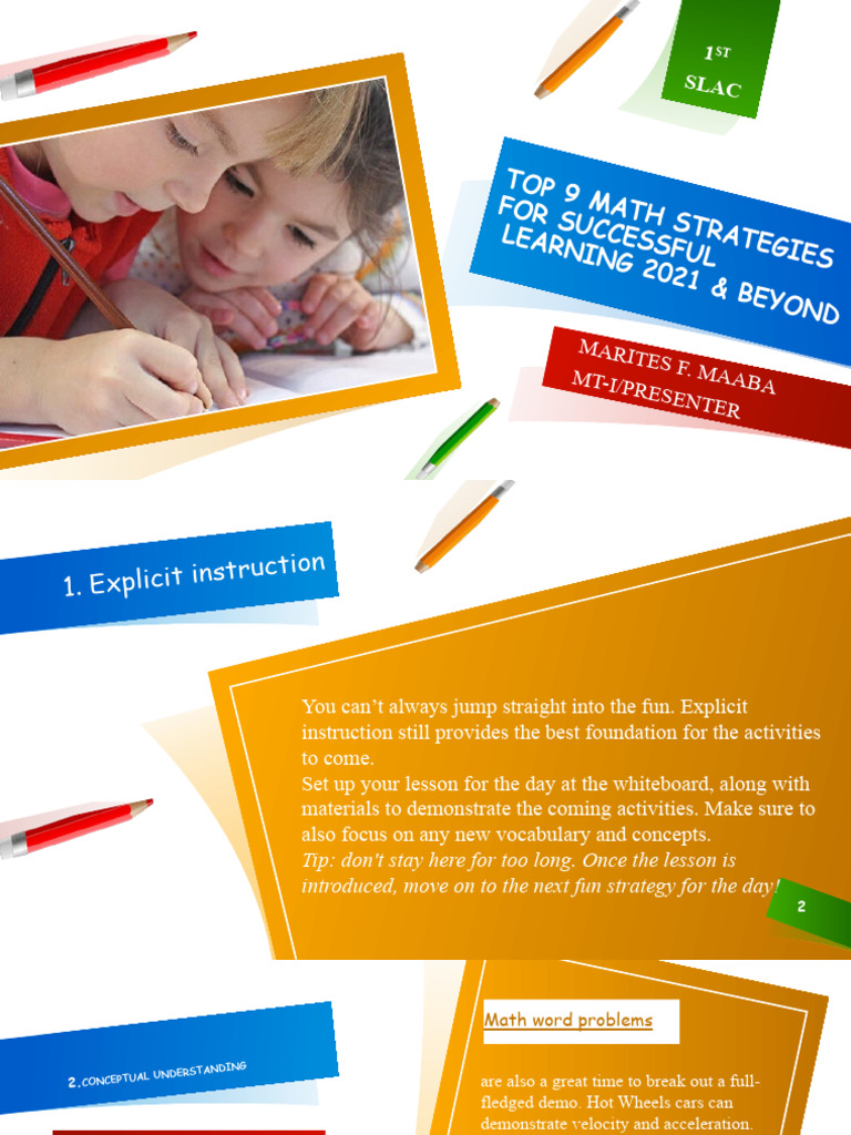 Top 9 Math Strategies for Success | PDF | Mathematics | Homework