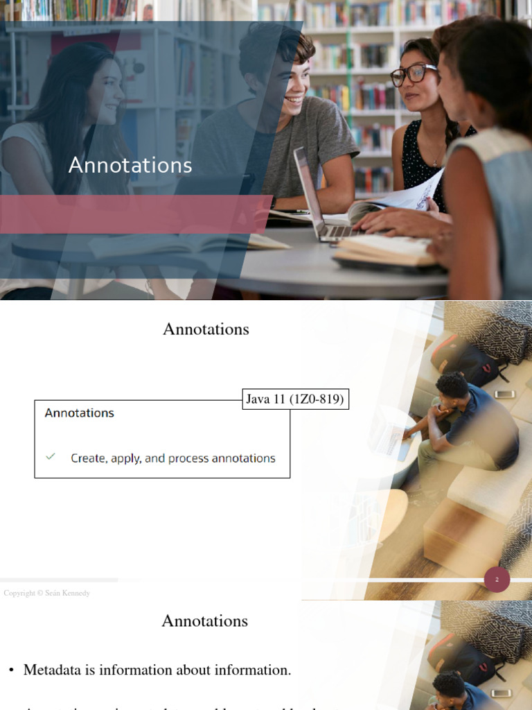 Annotations | PDF | Method (Computer Programming) | Programming Annotations | PDF | Method (Computer Programming) | Programming