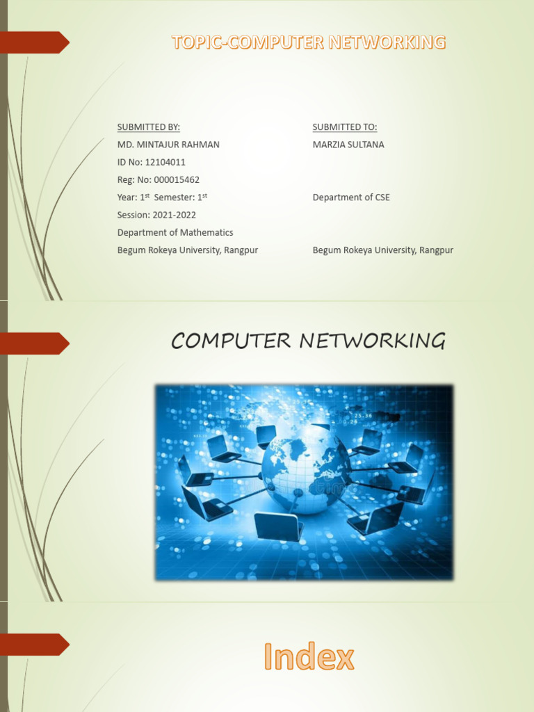 MURAD Presentation Ict | PDF | Network Topology | Computer Network