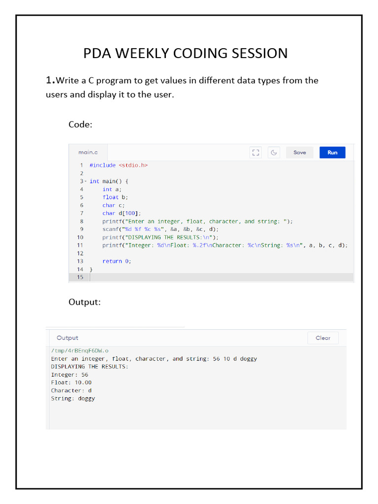 Pda Weekly Coding Session | Download Free PDF | Fahrenheit | Computer ...