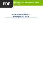 Construction Waste Management Plan | PDF | Waste | Recycling