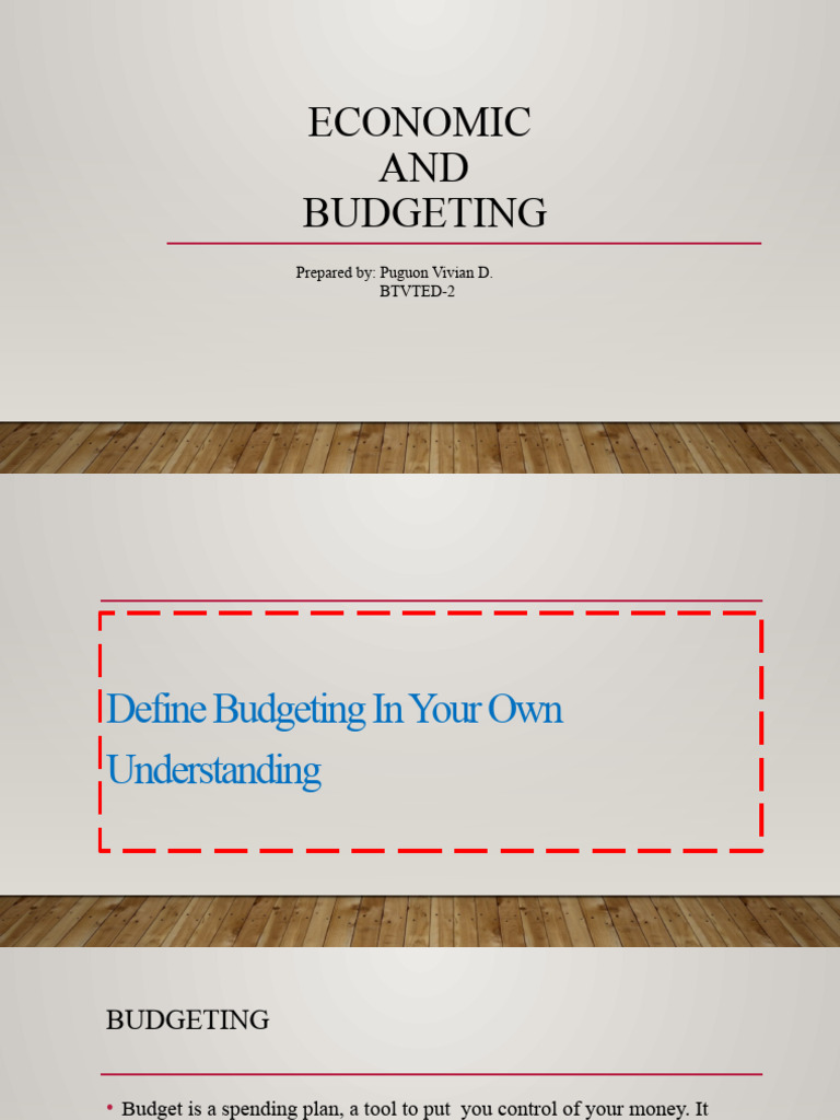 Economic and Budgeting | PDF | Budget | Debt