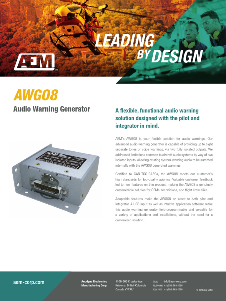 Brochure AWG08 | PDF | Manufactured Goods | Electronics