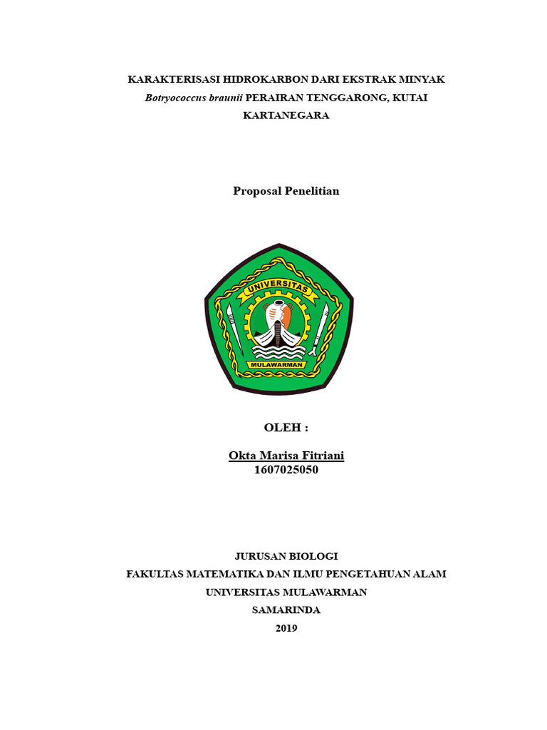 Okta Marisa Fitriani - 1607025050 - KARAKTERISASI HIDROKARBON DARI ...
