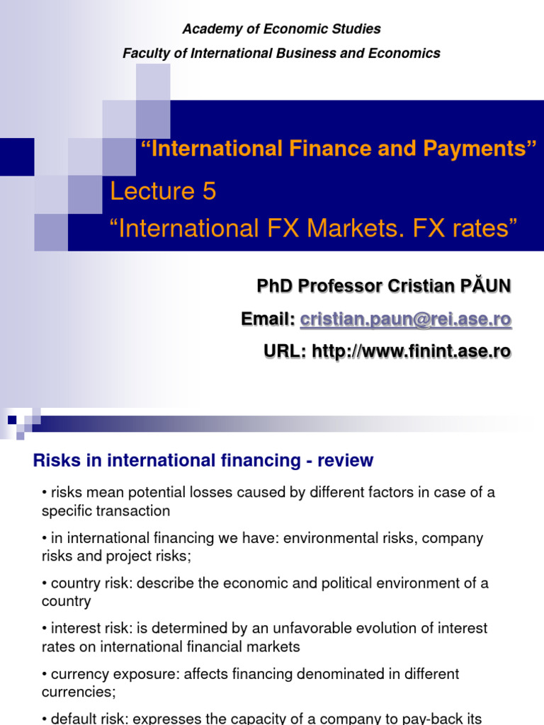2021 - Lecture - 5 - FX - Markets FX Rates | PDF | Foreign Exchange ...