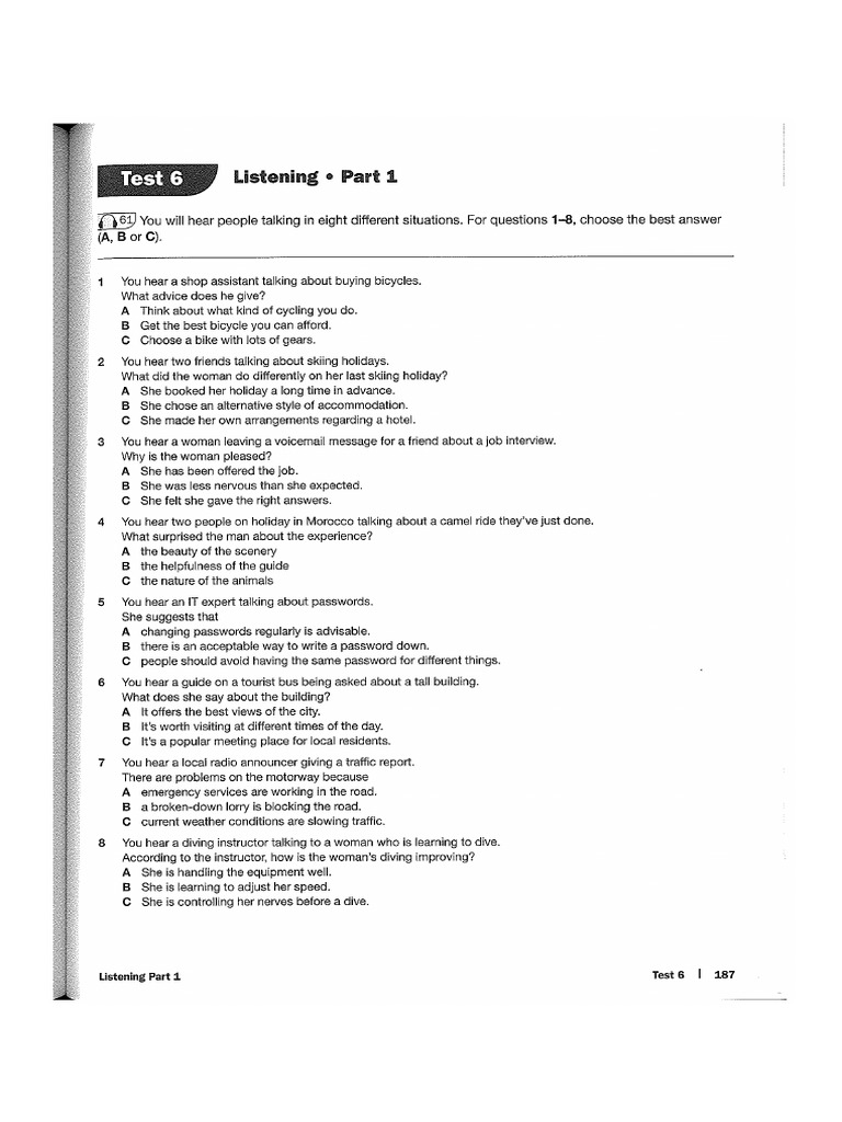 Test 6 Listening Pdf