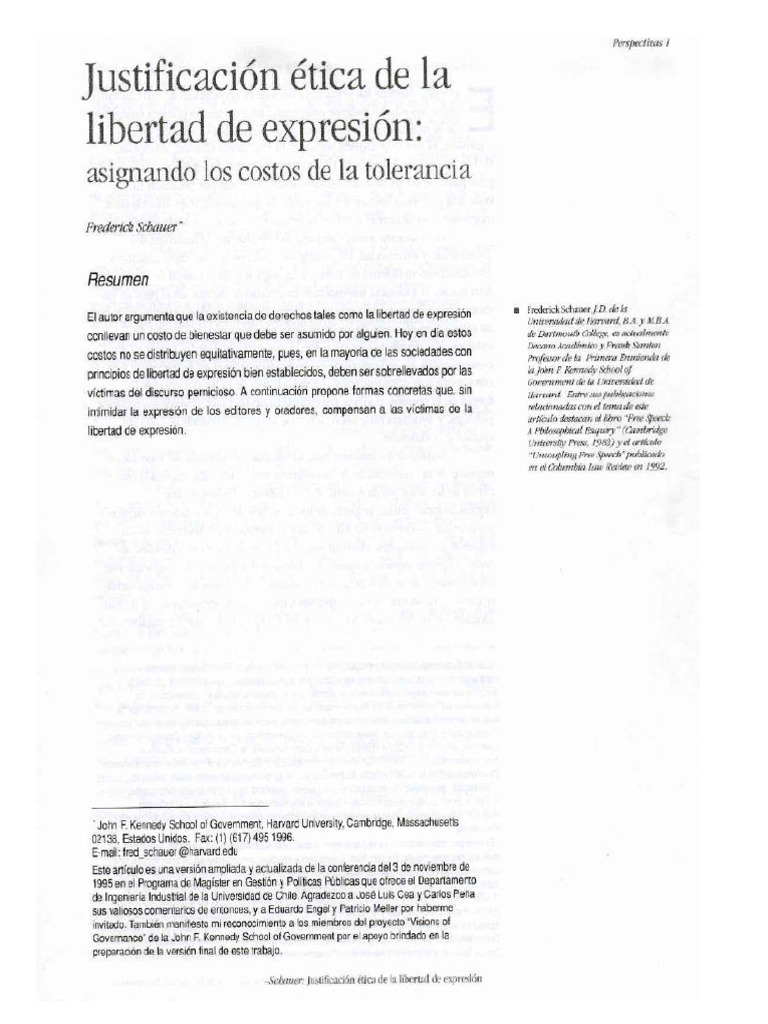 Justificacion Etica de La Expresion Shauer | PDF