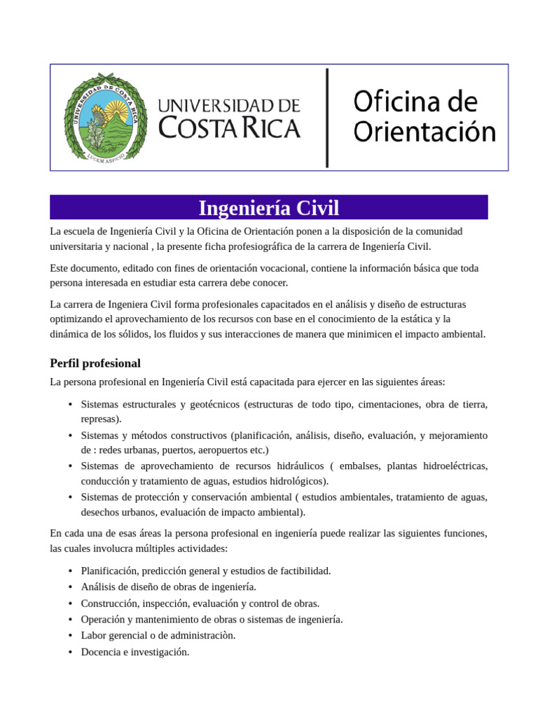 Ingenieria Civil | PDF | Ingeniería | Ingeniero civil