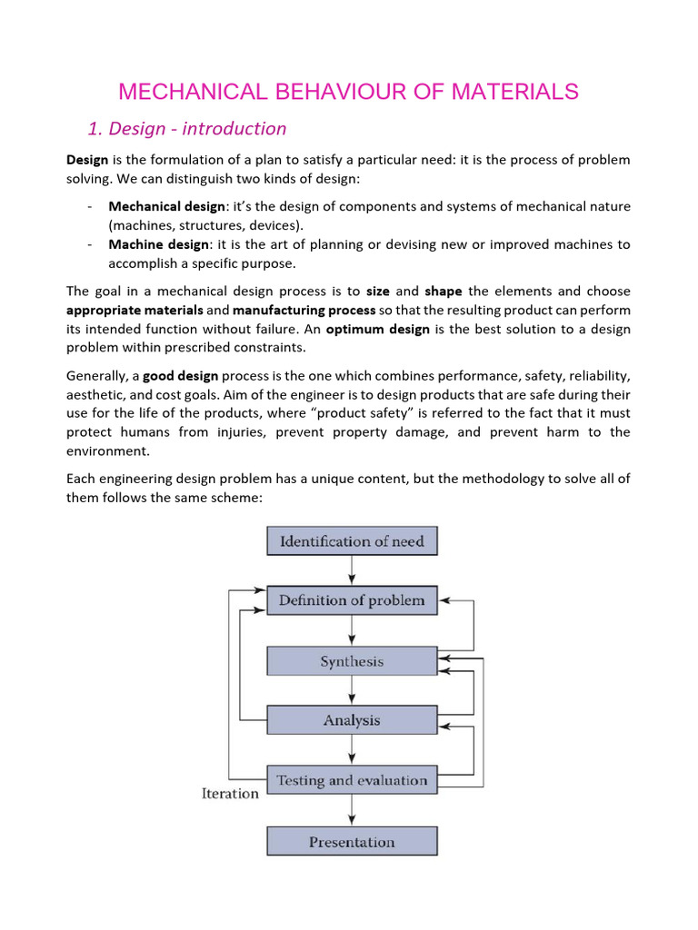 Mechanical Behaviour of Materials | PDF | Strength Of Materials ...