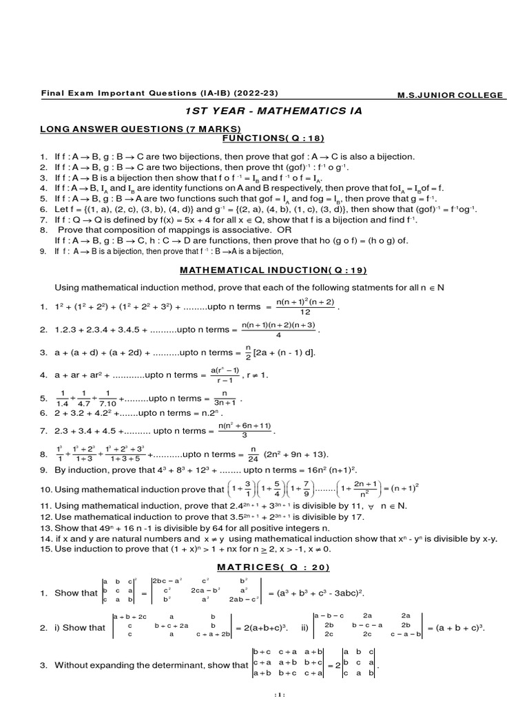 Maths IA-IB | PDF | Triangle | Euclidean Geometry
