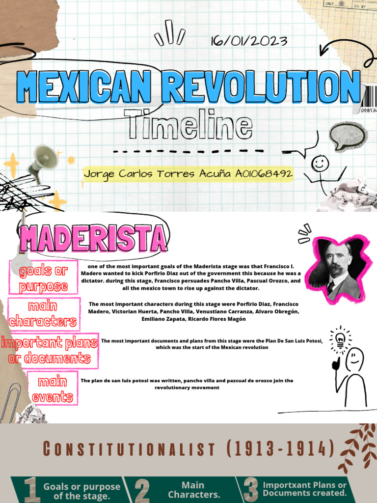 Mexican Revolution Time Line | PDF | Mexican Revolution | Revolution ...
