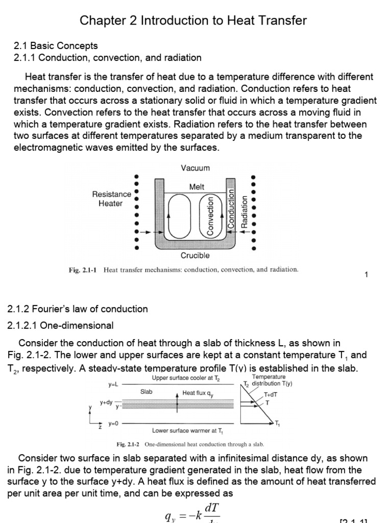 Chapter 2 Introduction To Heat Transfer | PDF | Thermal Conduction ...