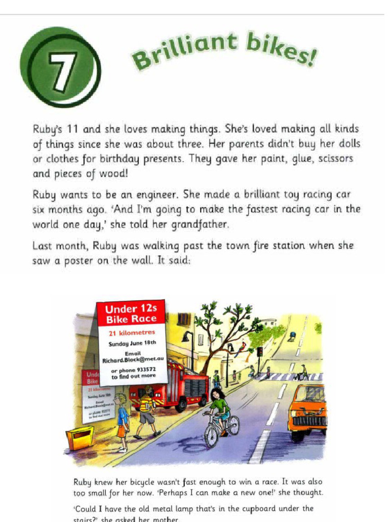 Brilliant Bikes Reading Lesson | PDF