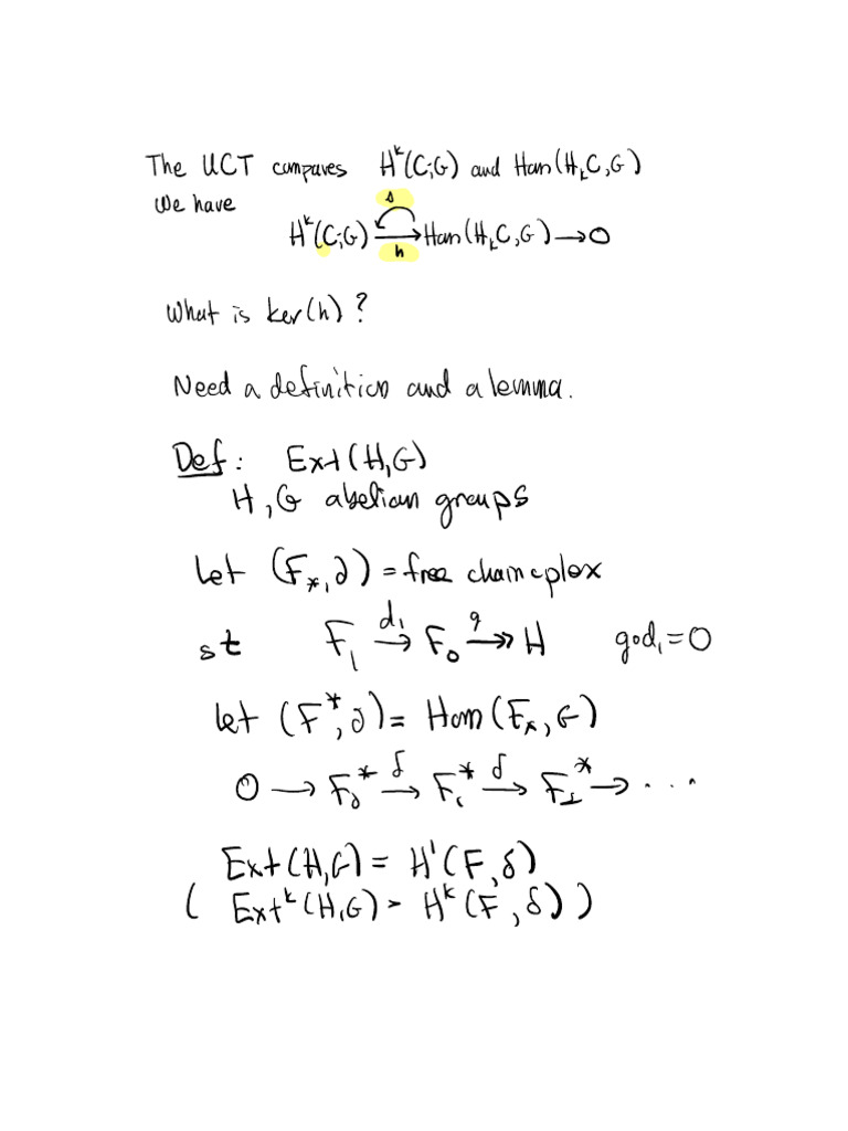 1.4 Universal Coefficient Theorem 2 | Download Free PDF | Algebra | Space