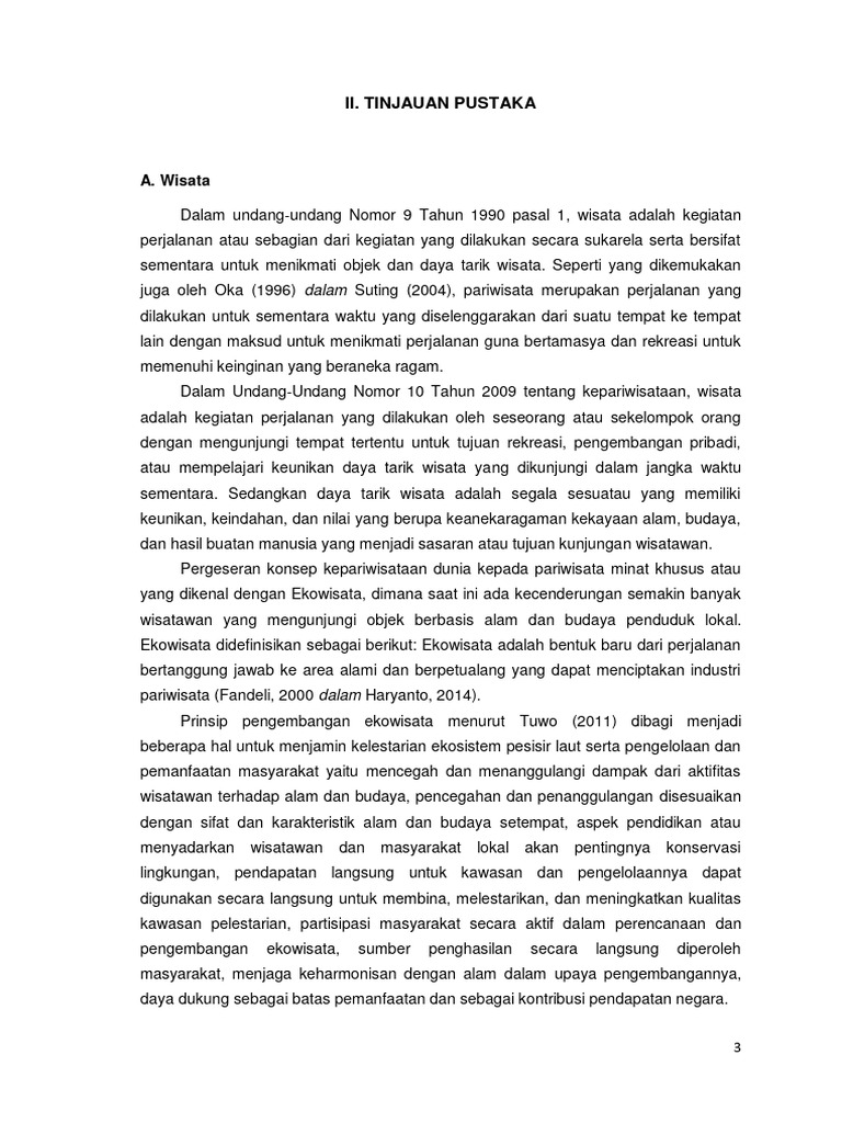 Tinjauan Pustaka Dan Metode Pengembangan Wisata Pantai | PDF