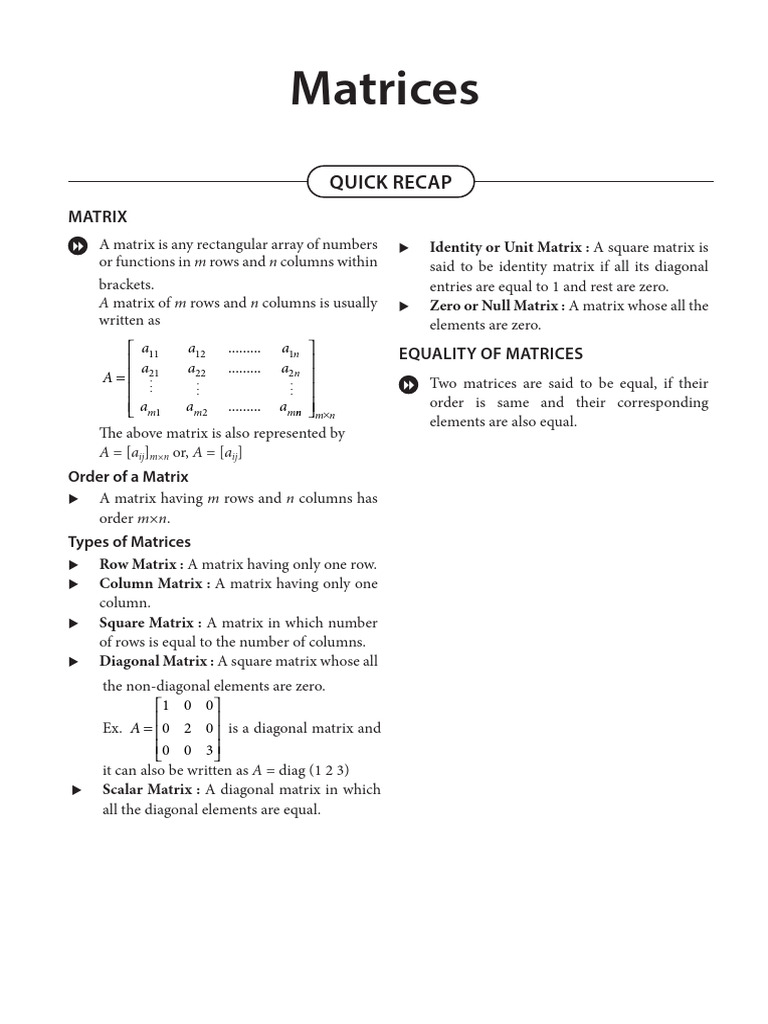 Matrixc Pdf Matrix Mathematics Mathematical Analysis