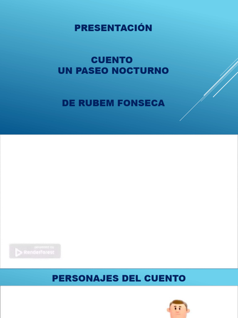 Presentacion Cuento Un Paseo Nocturno | PDF