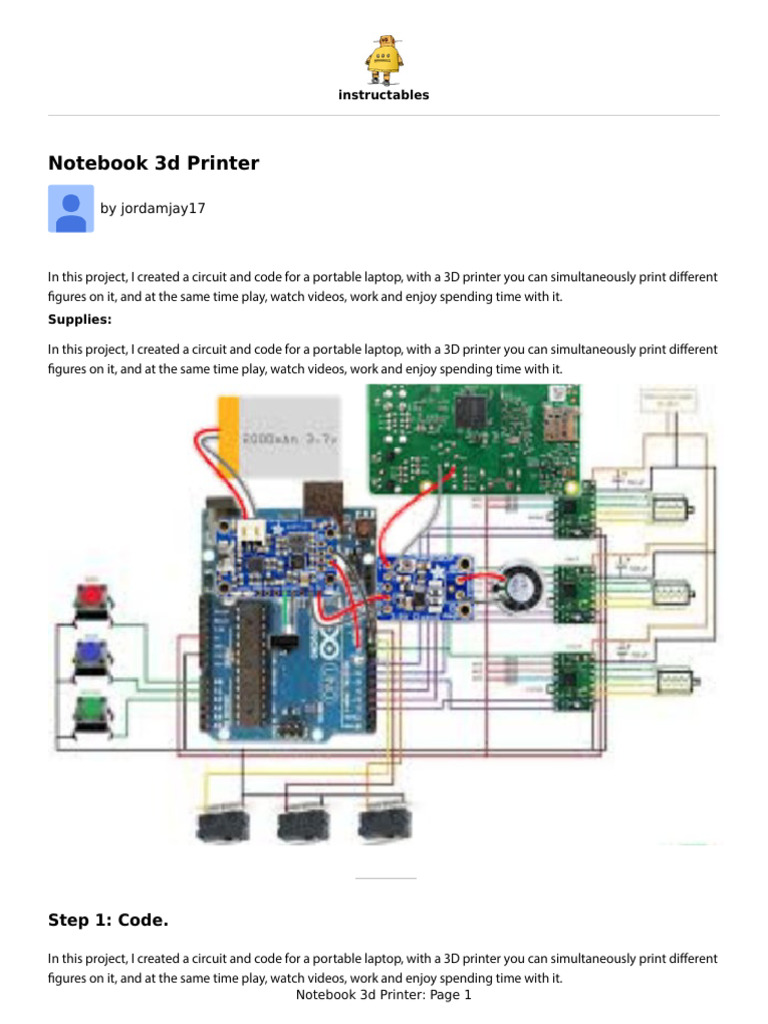 Notebook 3d Printer 2 | PDF