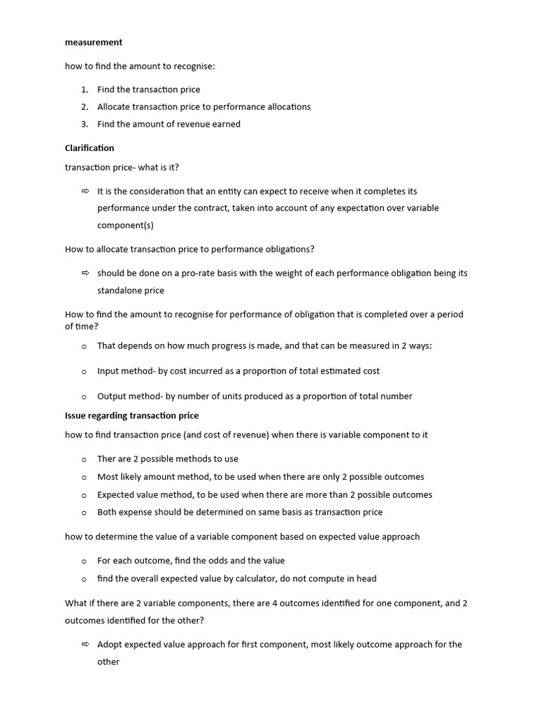 6.2 Revenue From Contract - Measurement | PDF | Debits And Credits ... 6.2 Revenue From Contract - Measurement | PDF | Debits And Credits ...