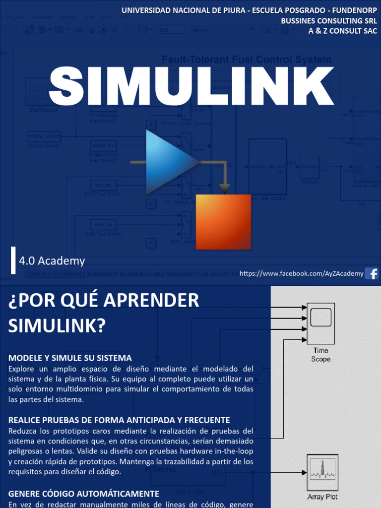 Brochure Simulink - 13 de Febrero Del 2021 | PDF | Simulación | Matlab Brochure Simulink - 13 de Febrero Del 2021 | PDF | Simulación | Matlab