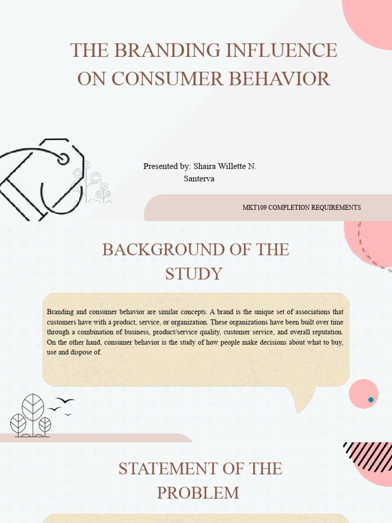 White Brown Geometric Modern Thesis Defense Presentation | PDF | Consumer Behaviour | Brand