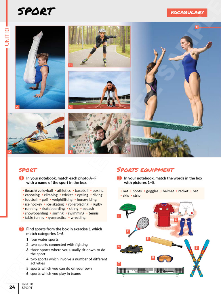 Repetytorium CZ 2 SB Unit 10 | PDF | Sports | Entertainment