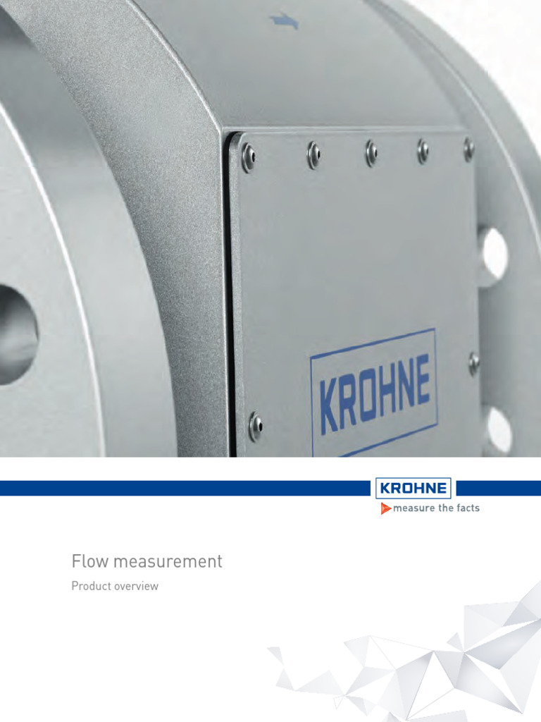 Krohne Overview Flow | PDF | Flow Measurement | Electromagnetic Induction
