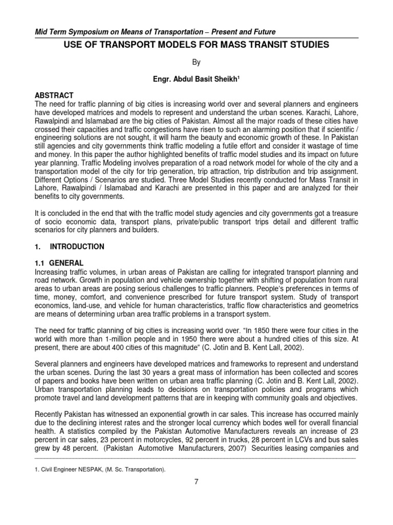 (5-6 S) 7-23 24 Khali Use of Transport Abdul Basit Sheikh | PDF | Public Transport | Transport