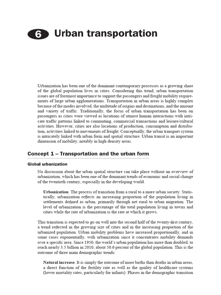 RM 1 Urban Transport and Urban Form | PDF | Transport | Parking