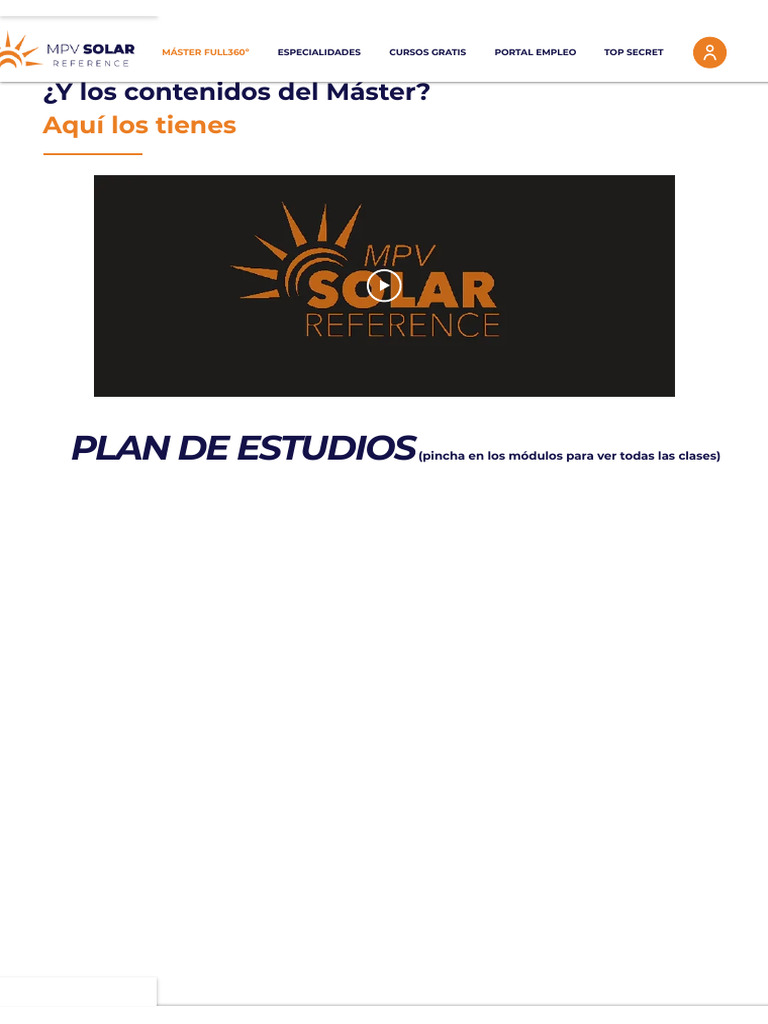 Programa Online De Fotovoltaica 360º _ The MPV Solar Reference | PDF | Recolección de energía | Dom