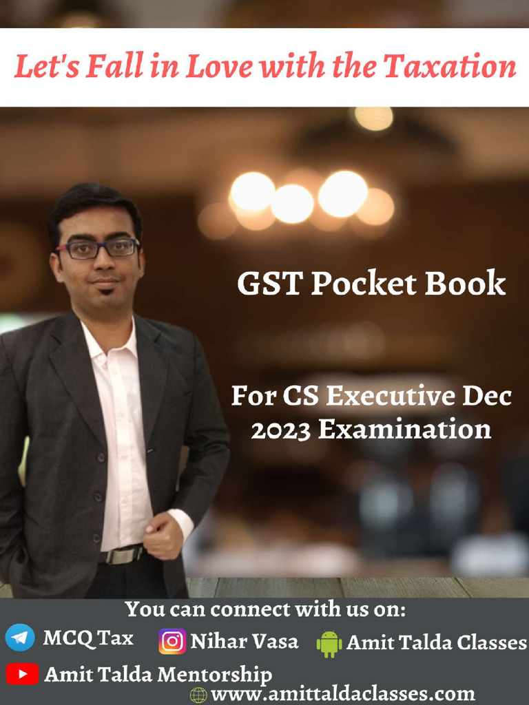 GST Pocket Revision Book - D23 | PDF | Invoice | Payments