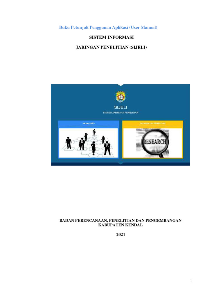 Contoh Manual Book Sijeli REV | PDF