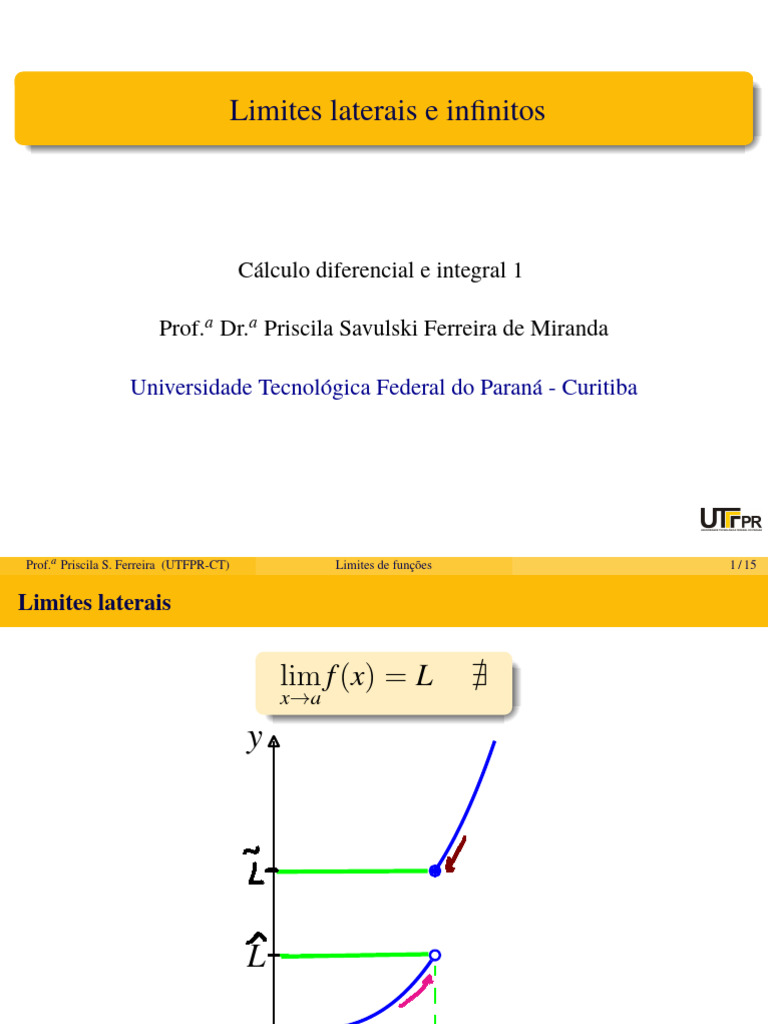 Limites Laterais e Infinitos em Cálculo | PDF | Limite (Matemática ...