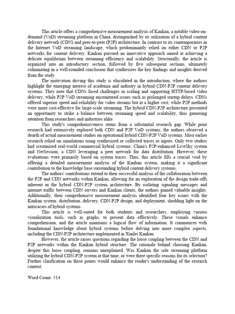 Kankan's Hybrid CDN-P2P Analysis | PDF | Peer To Peer | Streaming Media