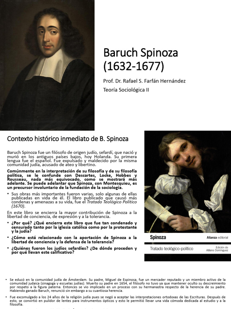 Baruch Spinoza | PDF | Judios | Baruch Spinoza