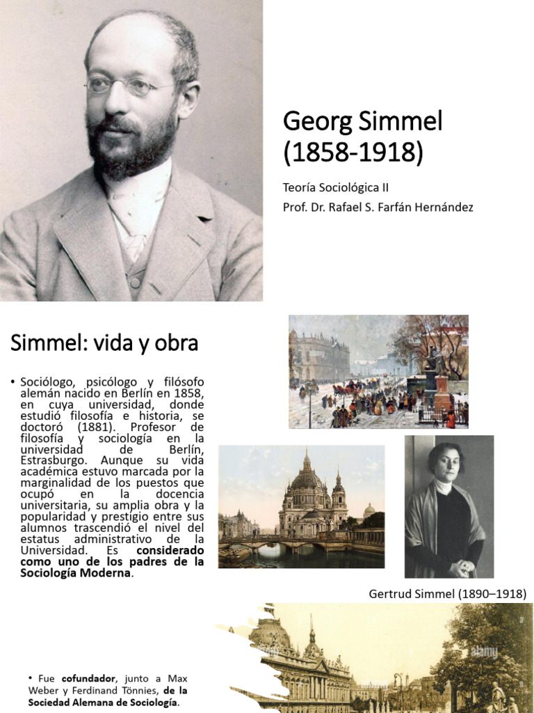 Georg Simmel | Descargar gratis PDF | Sociología