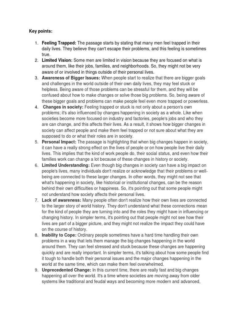 Key Points | PDF | Science | Experience