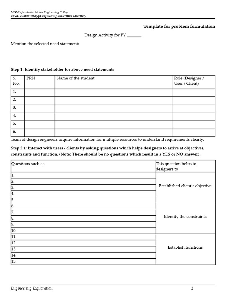 Blank Template Project | PDF | Conceptual Model | Engineering